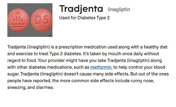 Tradjenta: An alternative to GLP1 for Type 2 Diabetes
